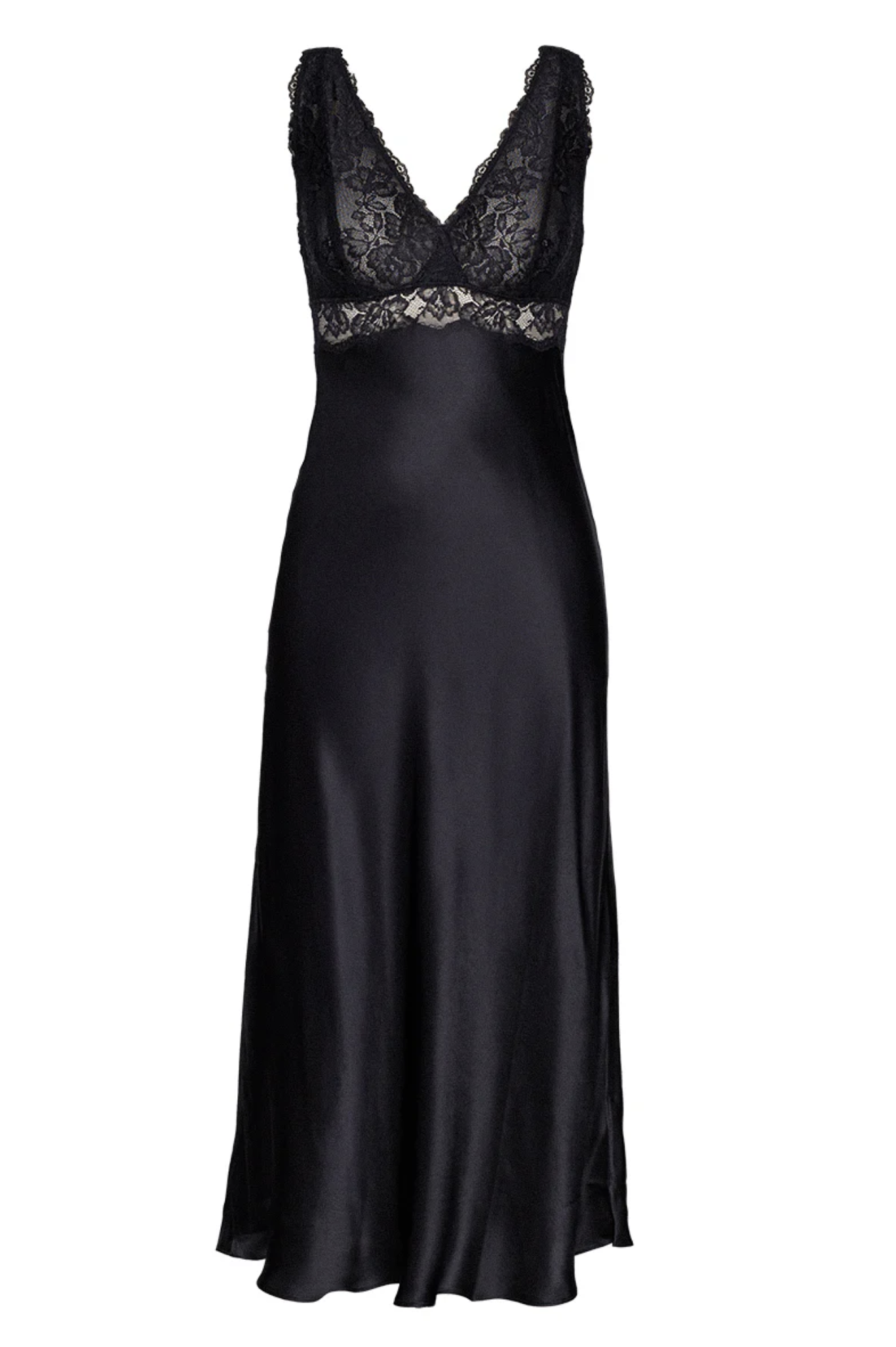 MORGAN ICONIC BUST-SUPPORT LONG SILK GOWN – Expect Lace