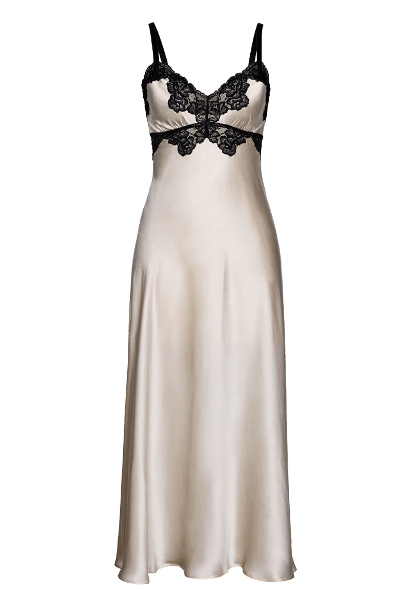 MORGAN VINTAGE LONG SILK GOWN – Expect Lace